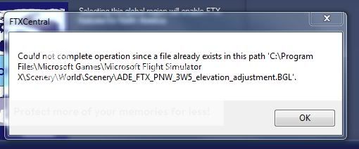 Error after installing patch 002- at the FTX Central - see - FSX ...