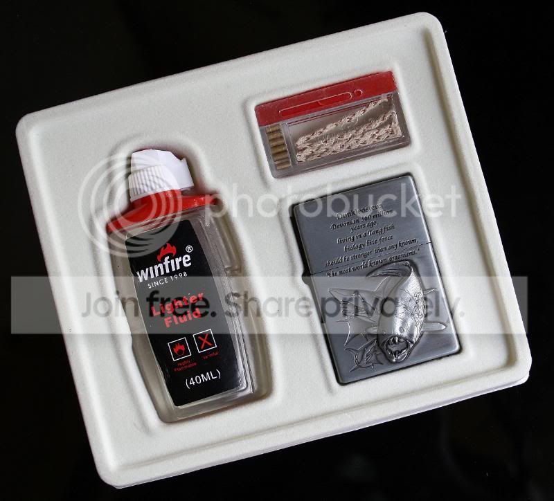 Designer's Wind Proof "WINFIRE" Cotton Oil Cigarette Lighter Gift Set